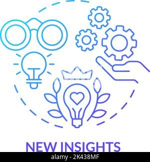 Insight blue gradient concept icon Stock Vector Image & Art - Alamy