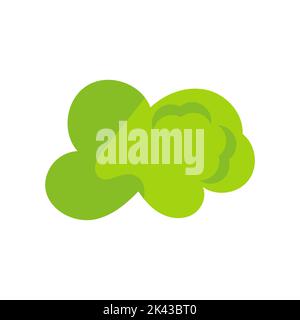 Green poison gas. Toxic icon and polluted cloud. Dangerous dust and ...