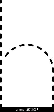 Tracing alphabet letter s lowercase prewriting dotted line element for ...
