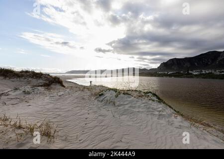 South Africa, Hermanus, Sand and lagoon in Grotto Beach Stock Photo - Alamy