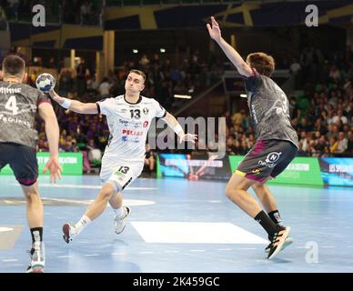 Gros BORZAS of Elverum Handball during the EHF Champions League ...