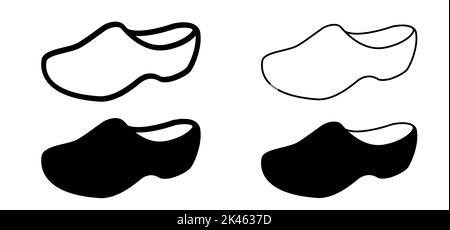 walk clogs, farms clogs. Traditional Dutch wooden clogs from te cite ...