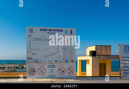 Port d'Aiguadolç, Sitges, Catalonia, Spain Stock Photo - Alamy