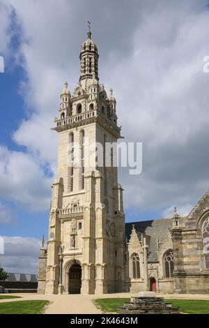 Pleyben cathedral Pleyben Finistere Brittany France Stock Photo - Alamy