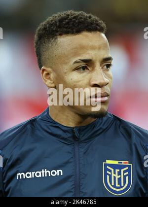 DUSSELDORF - Byron Castillo of Ecuador during the international ...