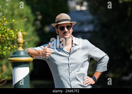 Gabriele Mainetti attends the 79th Venice International Film Festival ...