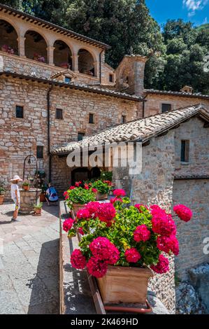 Assisi. Hermitage of the prisons on Mount Subasio Stock Photo - Alamy