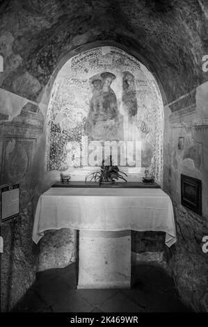 Assisi. Hermitage of the prisons on Mount Subasio Stock Photo - Alamy
