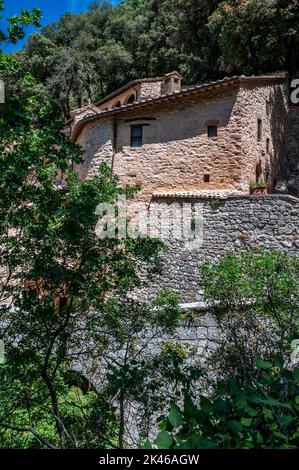 Assisi. Hermitage of the prisons on Mount Subasio Stock Photo - Alamy