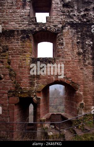 Frankenstein Castle (Burg Frankenstein), a medieval hilltop castle ...