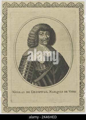 This painting of Nicolas de L'Hospital, a French statesman and jurist ...