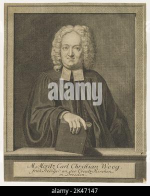 Portrait of Moritz Carl Christian Woog, Christian Friedrich Boëtius ...