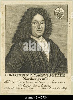 Portrait of Christophorus MagnVs Fetzer Stock Photo - Alamy