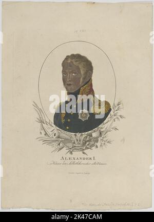 Portrait of Alexander I, Tsar of Russia Stock Photo - Alamy