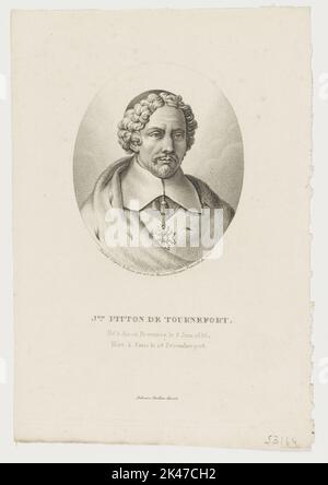 Portrait de Joseph Pitton de Tournefort (1656-1708), voyageur et ...