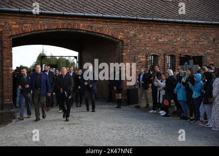 Actor Arnold Schwarzenegger visits Auschwitz-Birkenau museum in ...