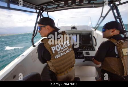 Marine interdiction agents with U.S. Customs and Border Protection, Air ...