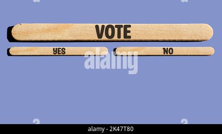 Ice cream stick with word Vote Your Right isolated on red background ...