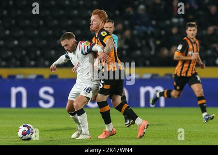 Jordan Clark #18 of Luton Town celebrates his goal to make it 0-1 ...