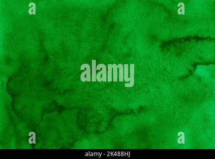Watercolor deep poison green background texture. Dark abstract backdrop ...