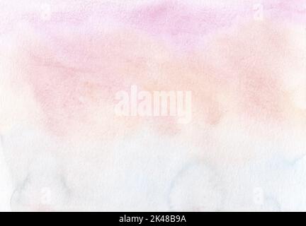 Watercolor gradient pastel peach background texture, hand painted ...