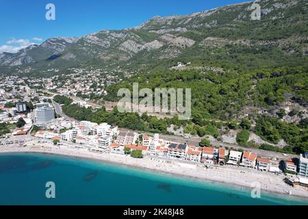 Sutomore, Montenegro. As seen from Drone Stock Photo - Alamy