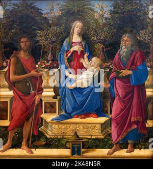 Christ Enthroned with Mary and St. John the Baptist Main Portal of ...