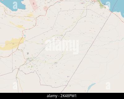 Ali Sabieh, region of Djibouti. Open Street Map. Locations and names of ...