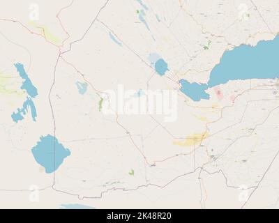 Dikhil, region of Djibouti. Open Street Map. Locations and names of ...