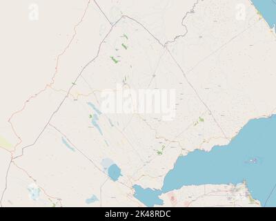 Tadjourah, region of Djibouti. Open Street Map. Locations and names of ...