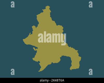 Azua, province of Dominican Republic. Solid color shape. Locations of ...