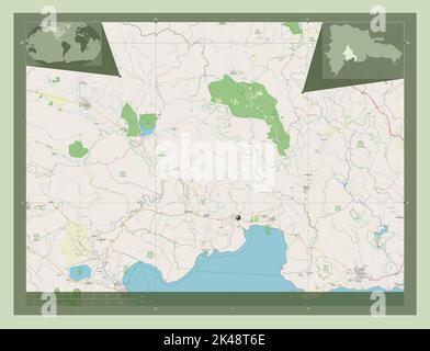 Azua, province of Dominican Republic. Open Street Map Stock Photo - Alamy