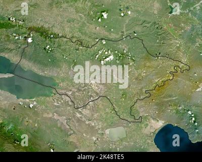 Bahoruco, province of Dominican Republic. High resolution satellite map ...