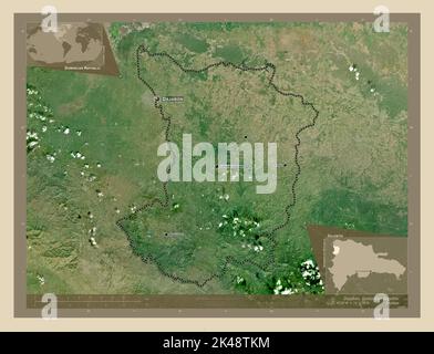 Dajabon, province of Dominican Republic. High resolution satellite map ...