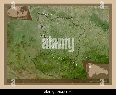 Dajabon, province of Dominican Republic. Low resolution satellite map ...