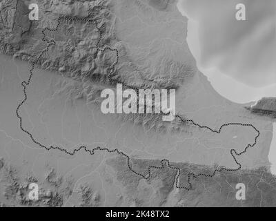 Duarte, province of Dominican Republic. Elevation map colored in wiki ...