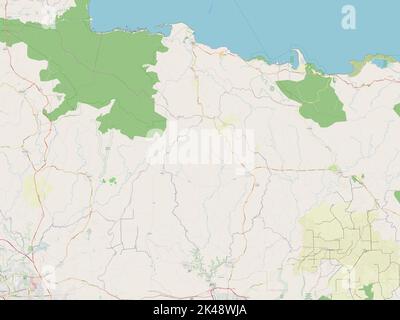Hato Mayor Dominican Republic Map grey Stock Photo - Alamy