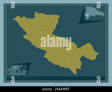 Independencial, province of Dominican Republic. Solid color shape ...