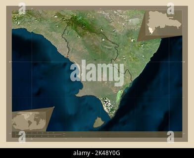 Pedernales, province of Dominican Republic. High resolution satellite ...