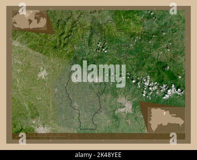 Salcedo, province of Dominican Republic. Low resolution satellite map ...