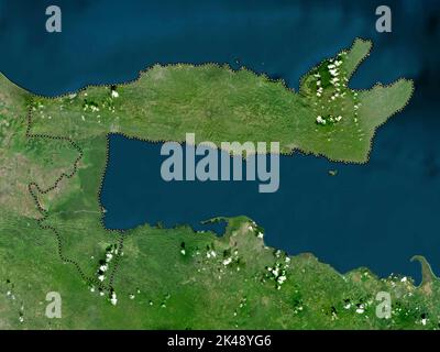 Samana, province of Dominican Republic. High resolution satellite map ...