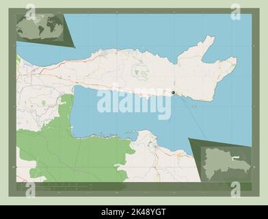 Samana, province of Dominican Republic. Open Street Map. Locations and ...