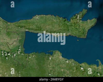 Samana, province of Dominican Republic. Low resolution satellite map ...