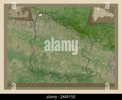 Valverde, province of Dominican Republic. High resolution satellite map ...