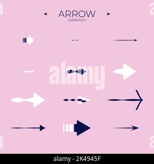 Premium set of arrow line. Smooth arrow symbol collection. Thin line style. For Apps. Vector ...
