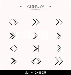 Arow Icons. Icons collection. Modern vector symbols. Simple Minimal Pictogram. Vector Stock ...
