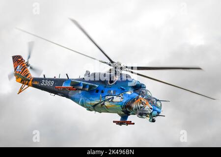 Mil Mi-24 Mi-35 Hind gunship attack helicopter of Czech Air Force ...