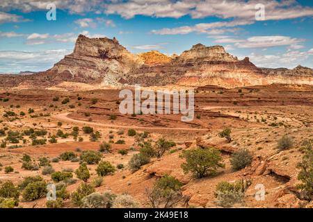 Temple Mountain, Sinbad Country, view from Temple Mountain Road, San ...