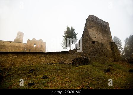 View of the ancient Zborov Castle, Slovakia Stock Photo - Alamy