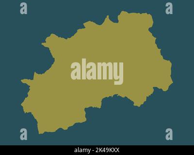 Aileu, municipality of East Timor. Solid color shape. Locations and ...